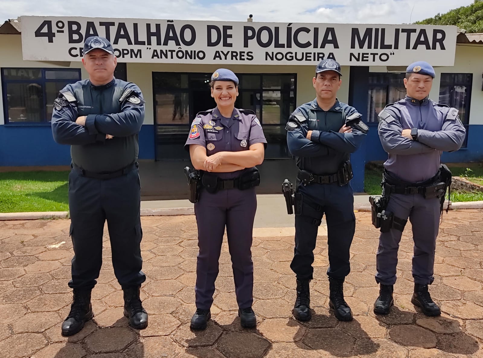 Comando do 4º Batalhão de Polícia Militar de Ponta Porã recebe equipe PMs de São Paulo - Ponta ...
