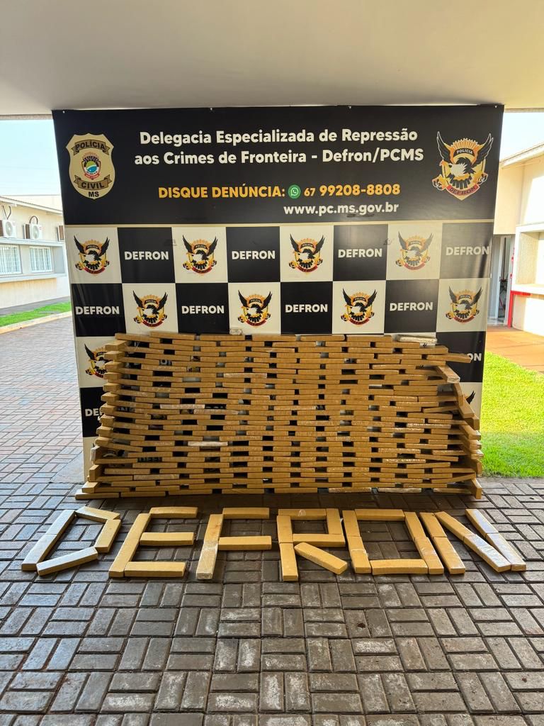 Defron apreende mais de 200 quilos de maconha - Ponta Porã News